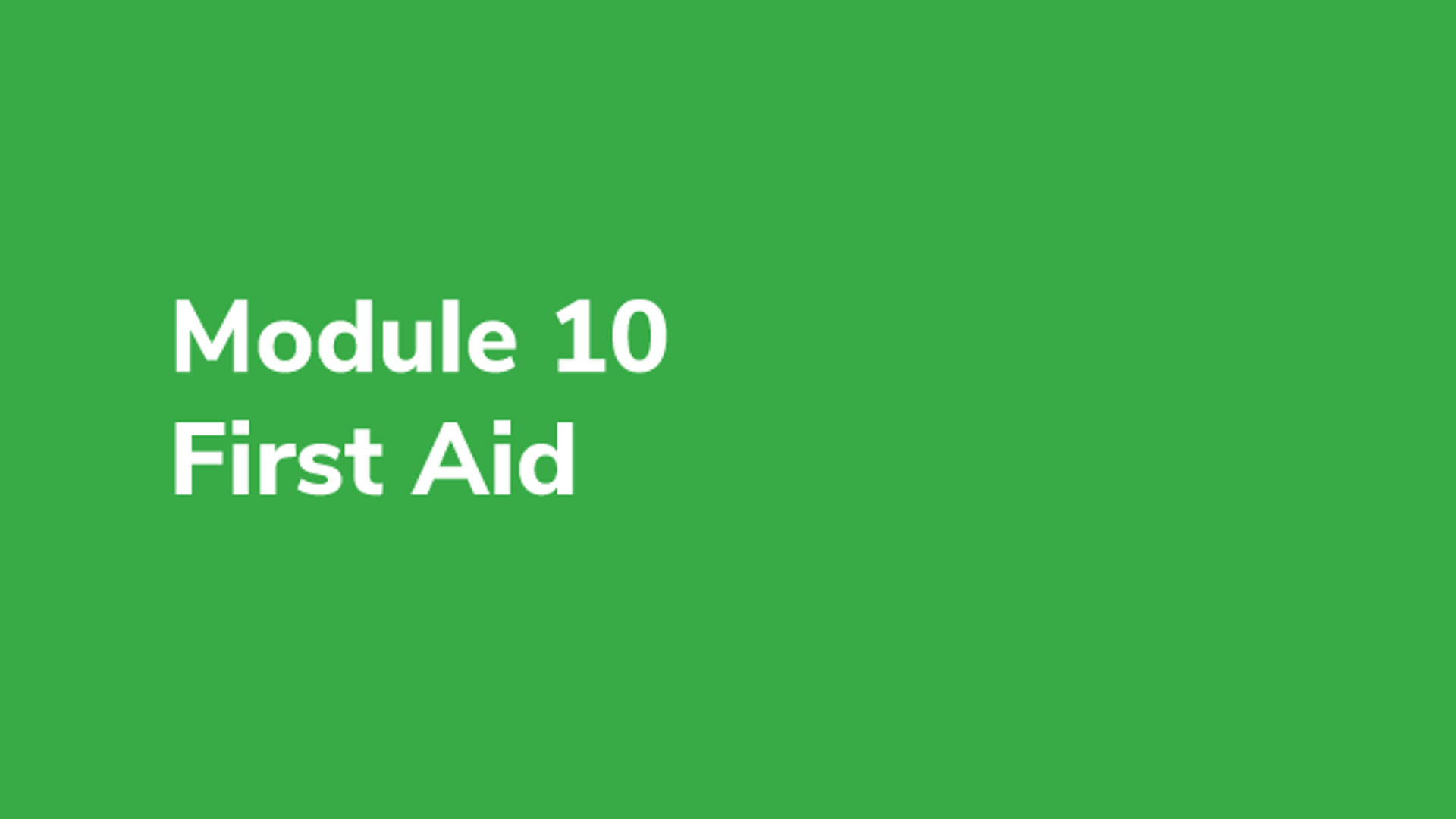 Online First Response (Blended Part 2)